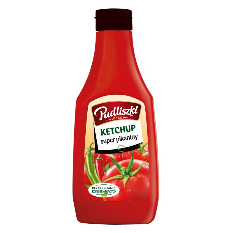 Pudliszki Ketchup Super Spicy 480g/16.93oz - Old Europe Foods