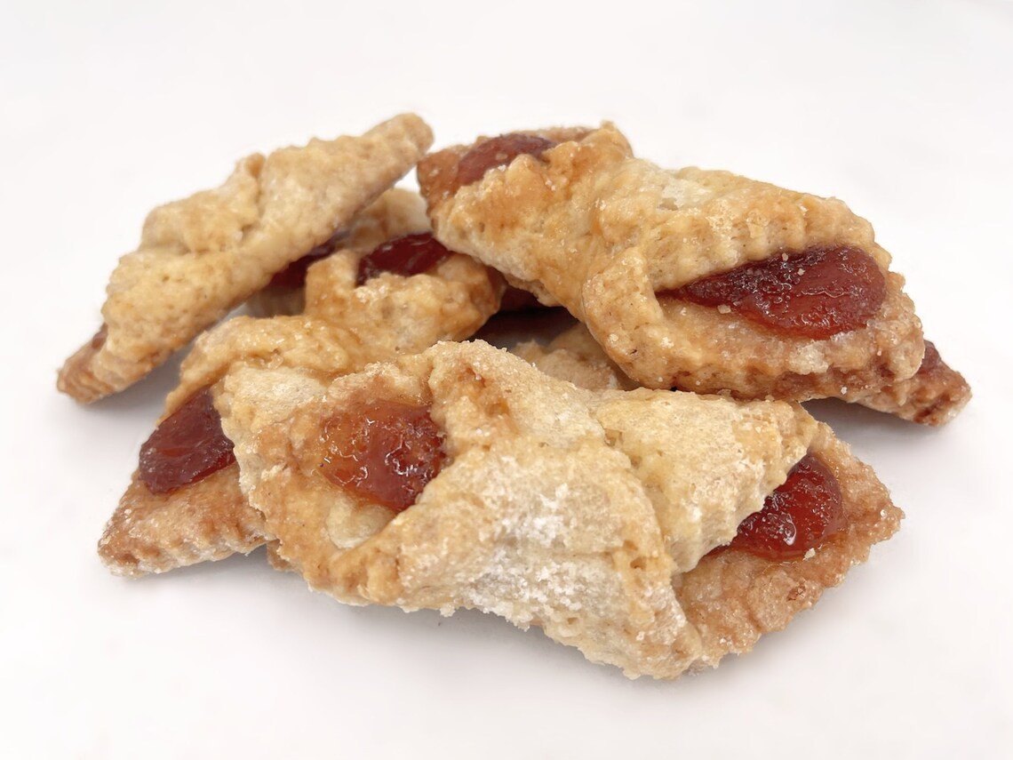 Apricot & Raspberry Sour Cream Kolaczki Cookies - Old Europe Foods