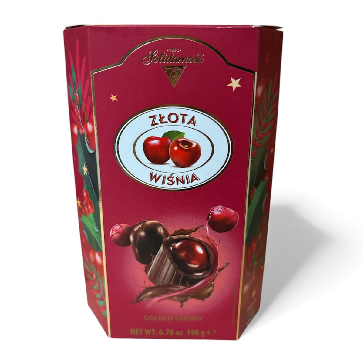Chocolates with Cherry in Liqueur, Solidarnosc, 190g - Old Europe Foods